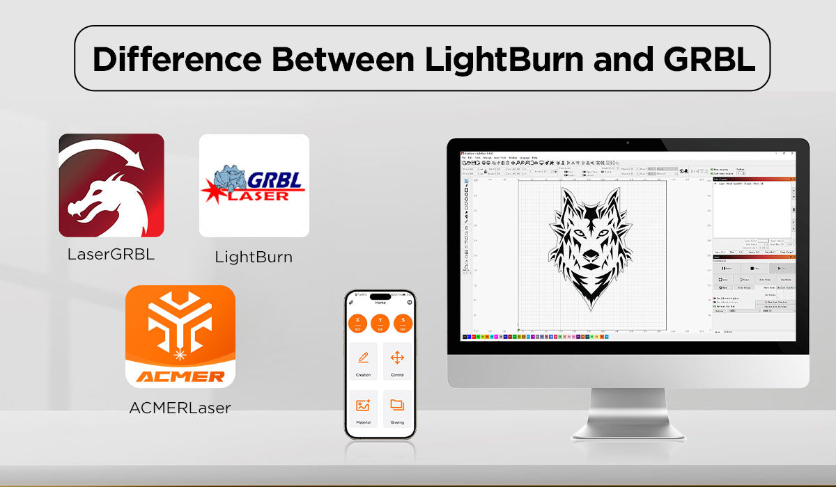 La Différence Entre LightBurn et laserGRBL – eu.acmerlaser.com