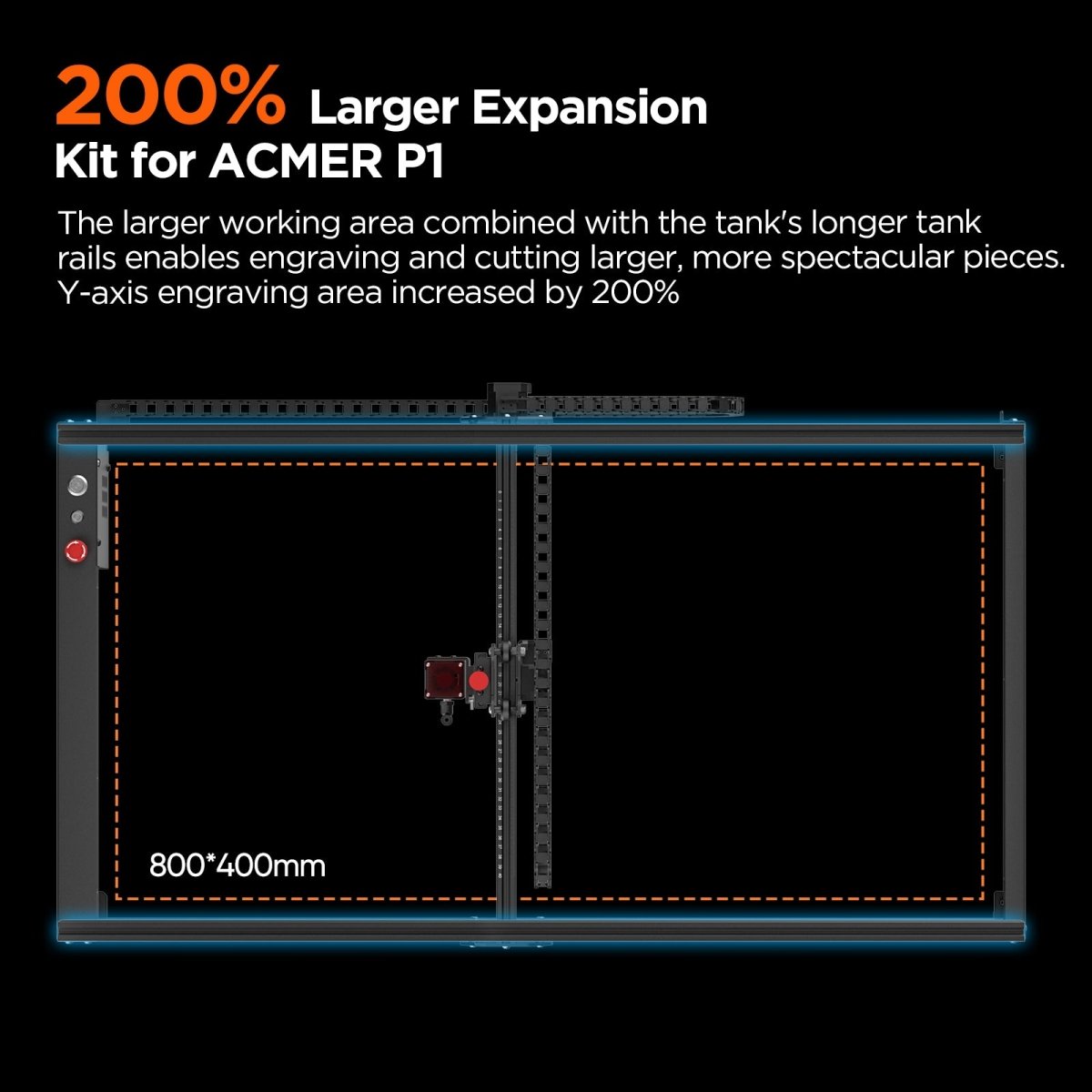 L60 Engraving Area Expansion Kit for ACMER P1 – eu.acmerlaser.com